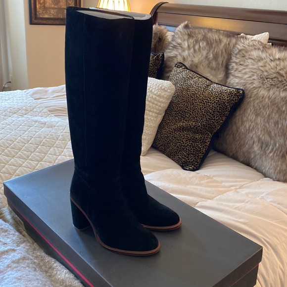Vince Camuto | Shoes | Vince Camino Vcdameera Black Suede Knee High ...